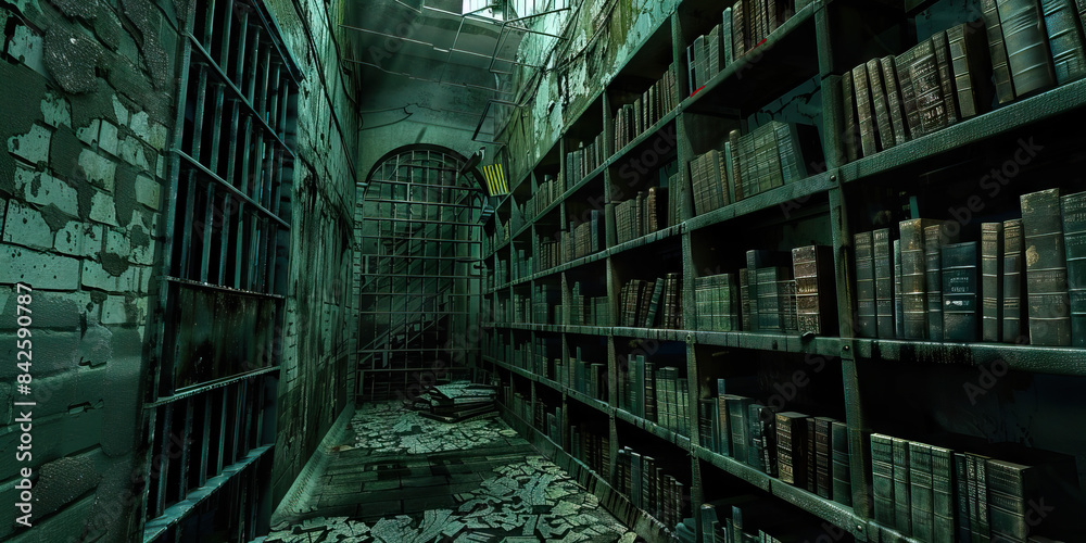 Penitentiary Puzzle: Murder in a Prison Library - In the quiet of a ...