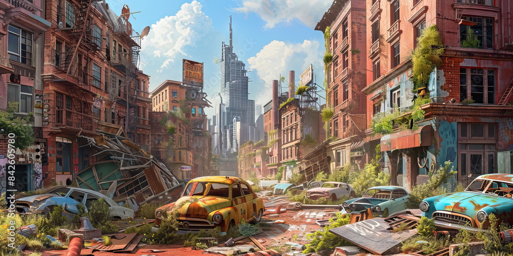 Wasteland Wonders: The Marvels of Scrap City - A city filled with ...