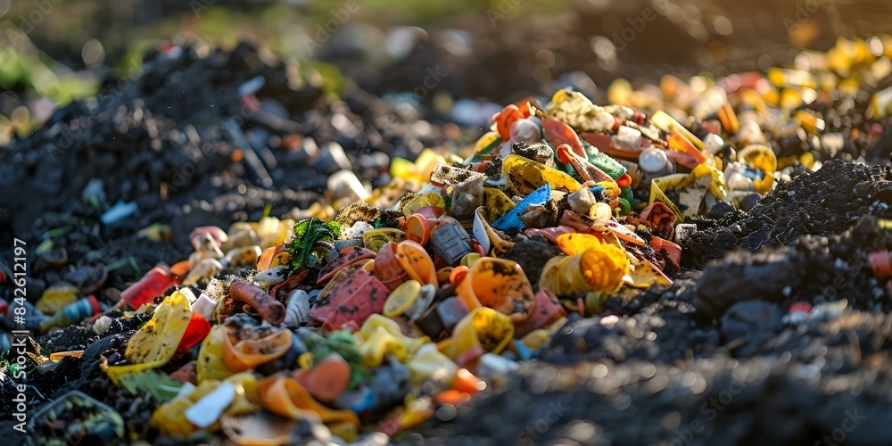 Biodegradable plastics decompose in composting area reducing landfill ...