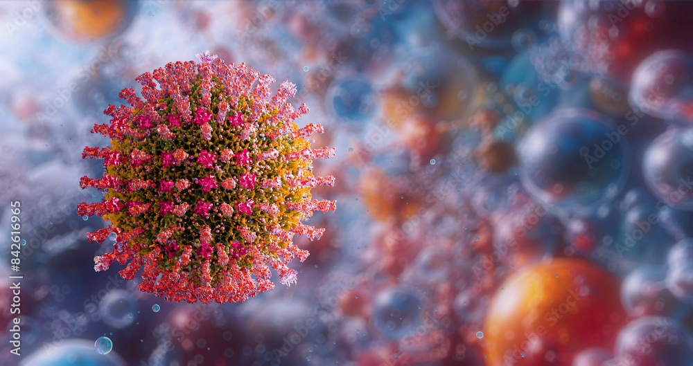 ภาพประกอบสต็อก Measles morbilli virus infection outbreak, contagious rash, global child MMR ...