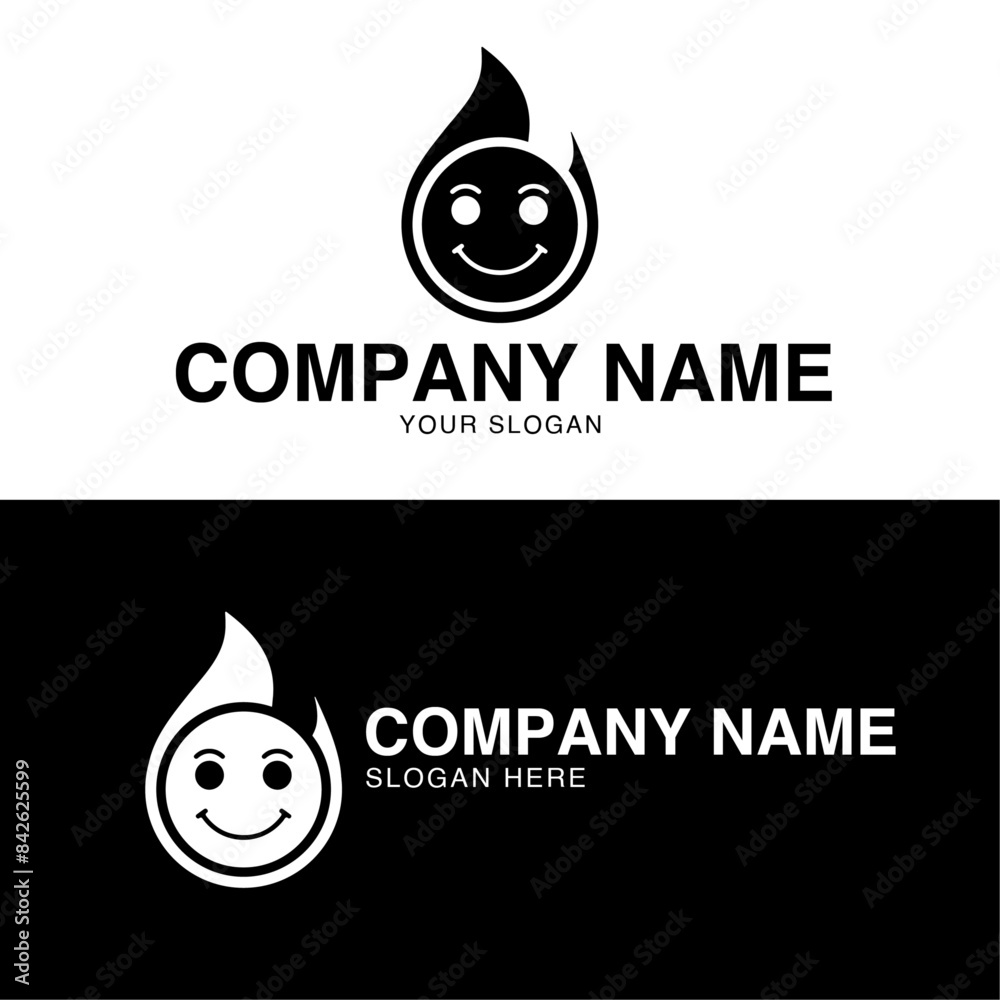 Premium minimalistic fun logo design template for children art and ...