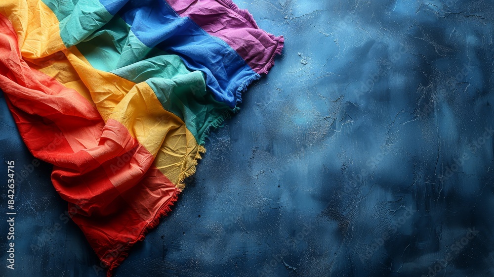 World Autism Awareness Day background. Rainbow-colored infinity on a ...