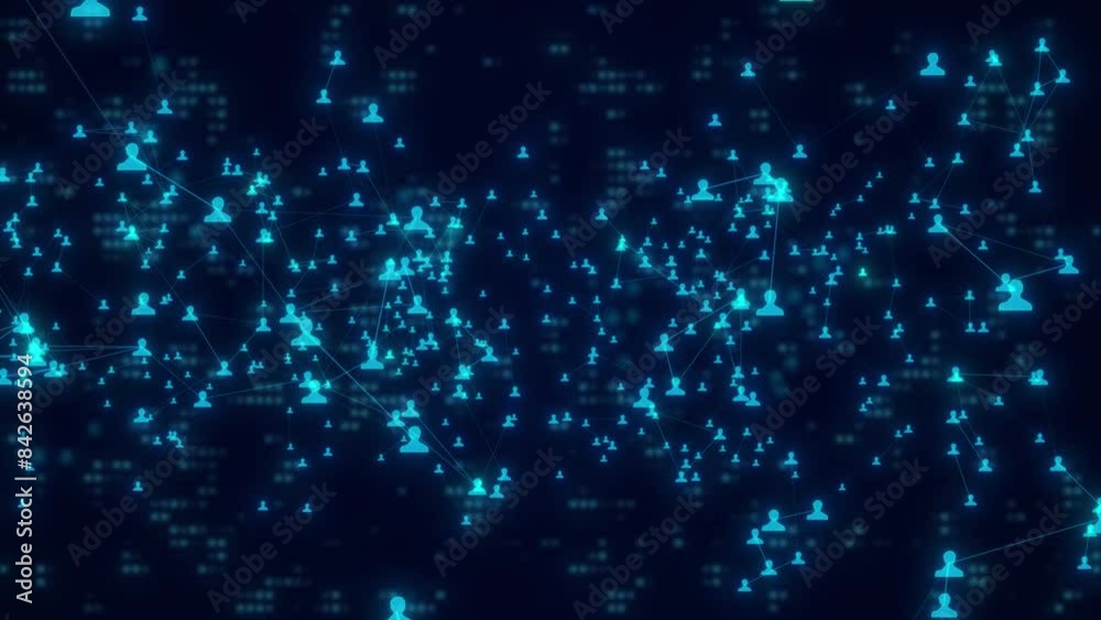 Social Plexus Network Connection With Human Icon, Internet Network ...