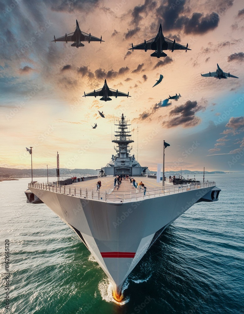 aircraft carrier ship, boat, sea, warship, navy, military, water ...