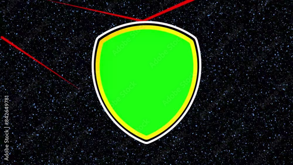 The shield green screen animation looks tough even when attacked from ...