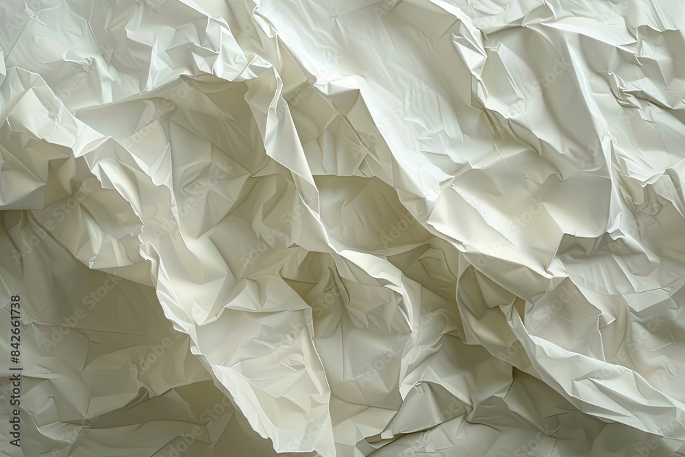 Crumpled Paper Texture Background with Wrinkled Sheet Design Stock ...
