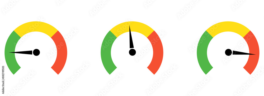 Business indicator, emotional emoticons, indicating quality, level ...