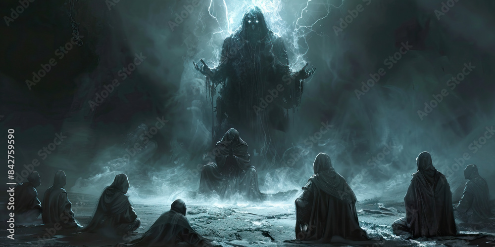 Cursed Covenant: Demonic Cultists Pledging Allegiance to the Dark One ...