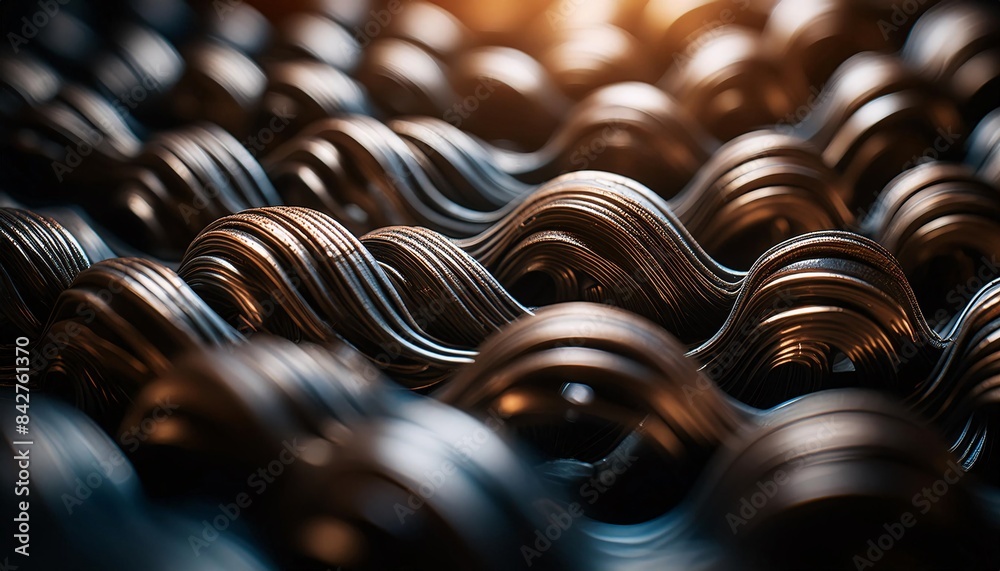 Elliptical wave lines that create abstract and interesting patterns ...