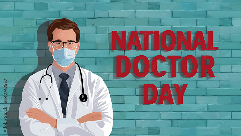 National Doctors' Day, Poster, Post, Banner, Social Media Poster. Stock ...