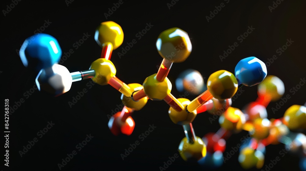 Create an image of a molecule of ammonia (NH3), showing its trigonal ...