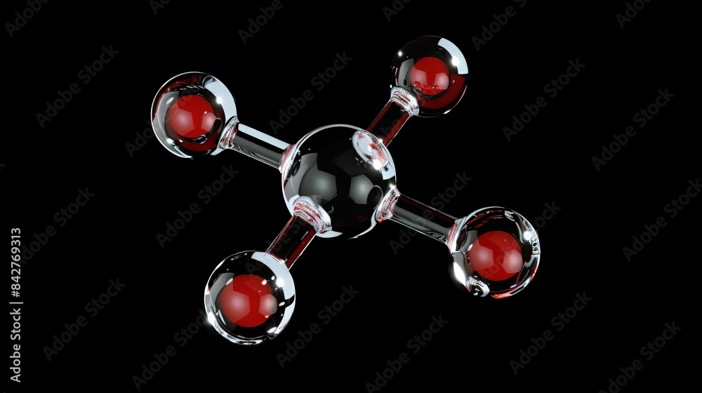 Create an image of a water molecule (H2O) with two hydrogen atoms ...