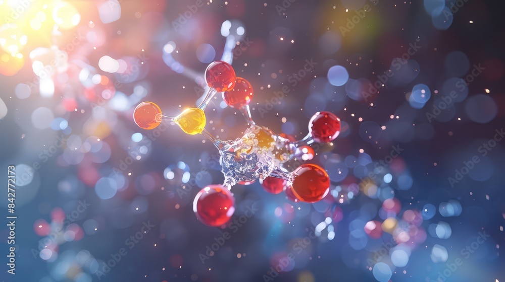 Design a picture of a methane molecule interacting with other molecules ...