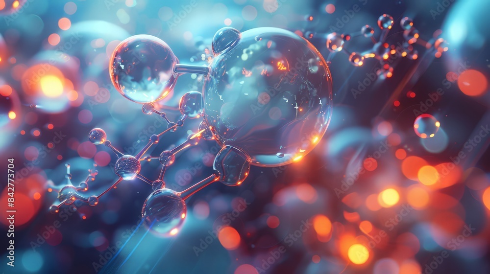 Design a scene depicting electron transfer in a redox reaction ...