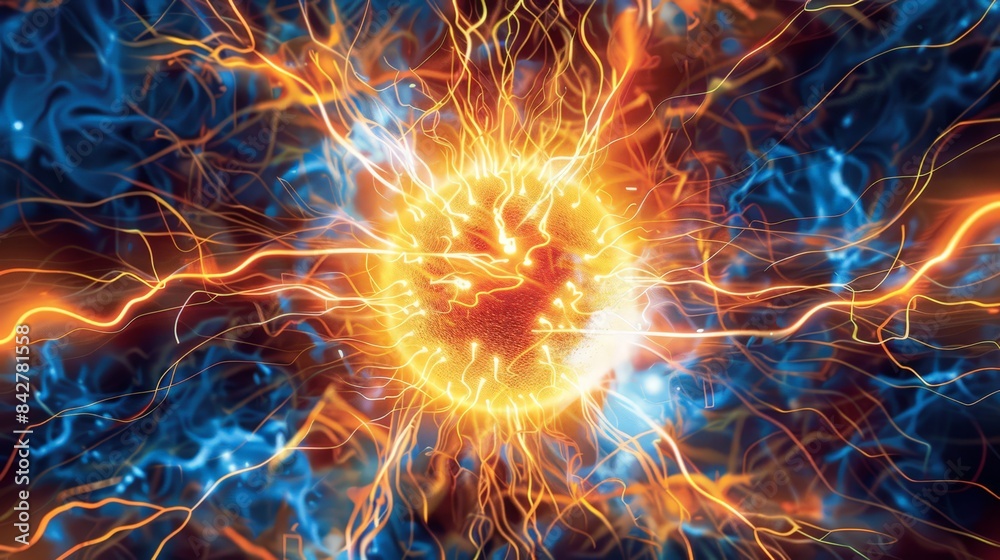 Illustrate an electric field affecting the motion of electrons ...