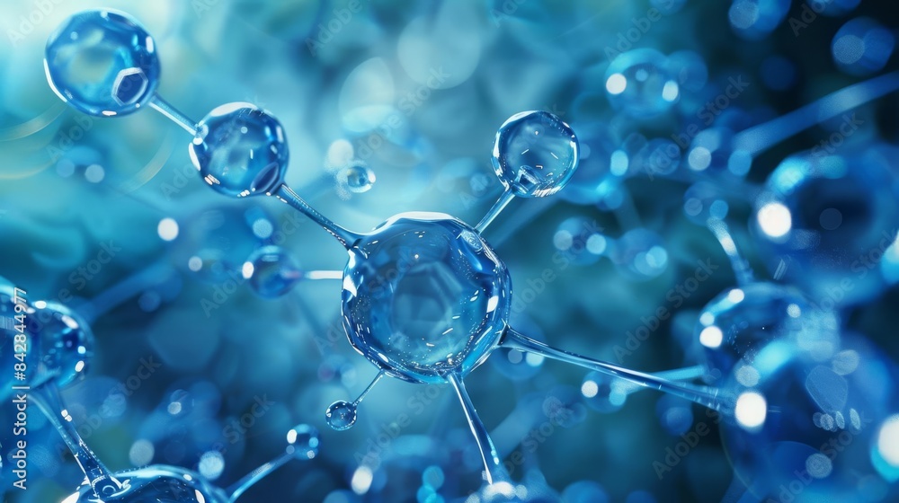 Examining the unique molecular structures of living organisms Stock ...