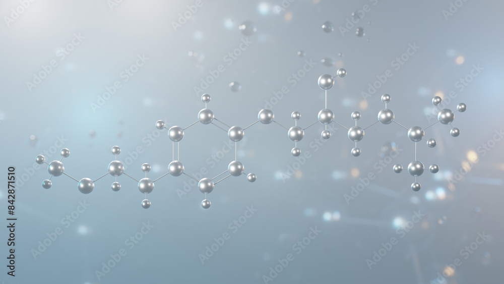 metoprolol molecular structure, 3d model molecule, lopressor ...