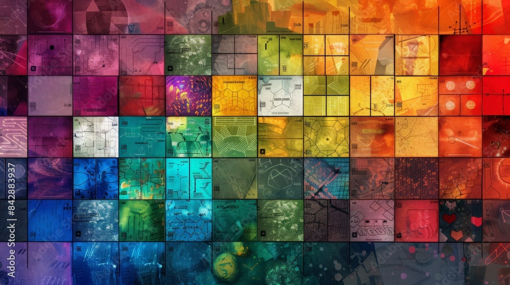 An illustration of the periodic table of elements, color-coded by ...