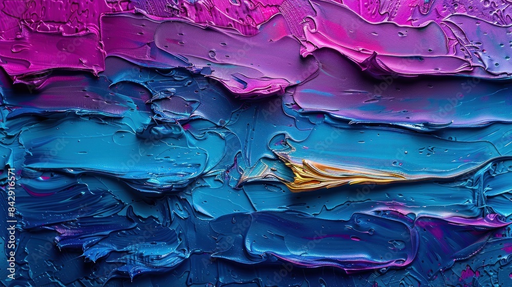 A vibrant top view of a textured background in a solid color palette ...