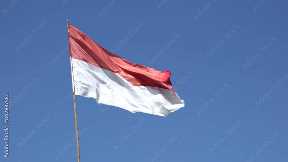 Indonesian Flag, The Red and white Flag, national symbol of Indonesia ...