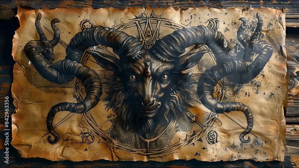 Baphomet Dark Lord Biblical Evil Satanic Lucifer Temple Book of Enoch ...