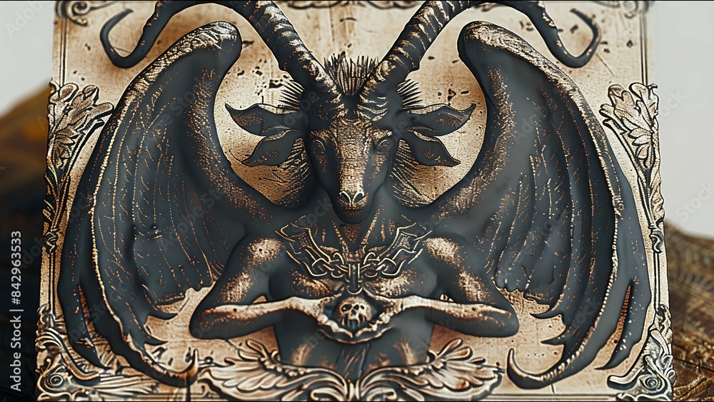 Baphomet Dark Lord Biblical Evil Satanic Lucifer Temple Book of Enoch ...