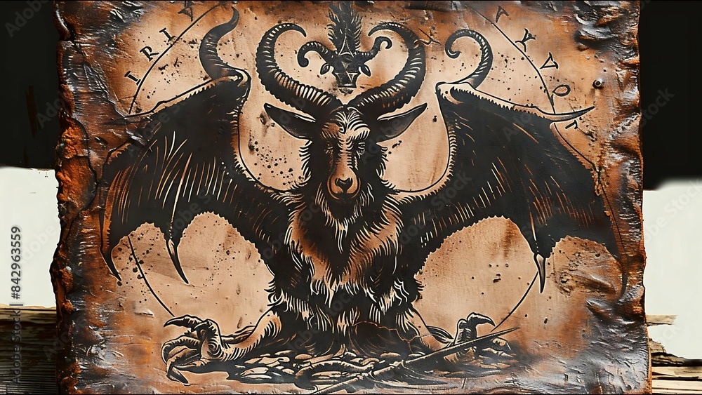 Baphomet Dark Lord Biblical Evil Satanic Lucifer Temple Book of Enoch ...
