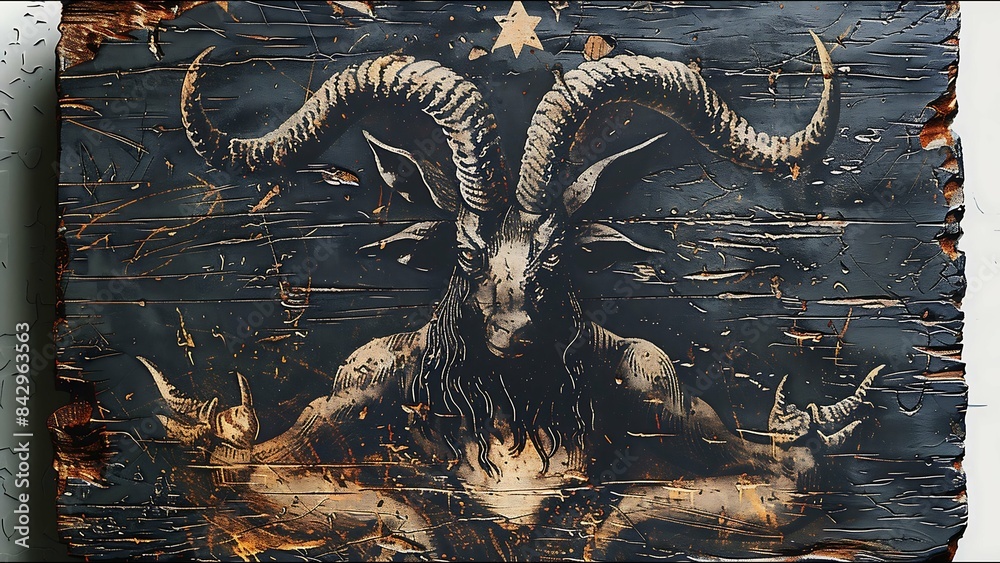 Baphomet Dark Lord Biblical Evil Satanic Lucifer Temple Book of Enoch ...