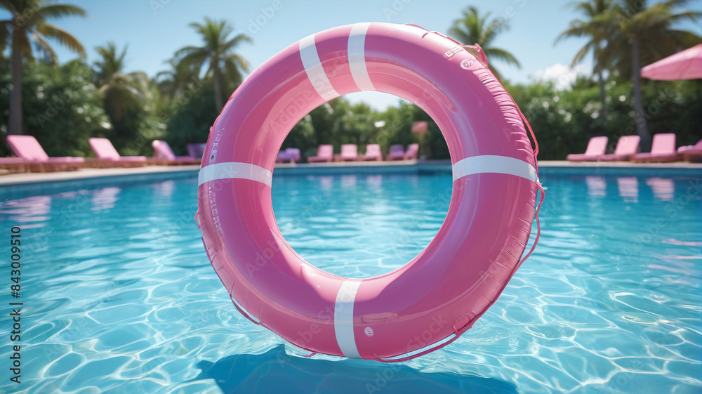 Resort Lifesaver Scene: Highlight Water Safety at the Resort Pool with ...