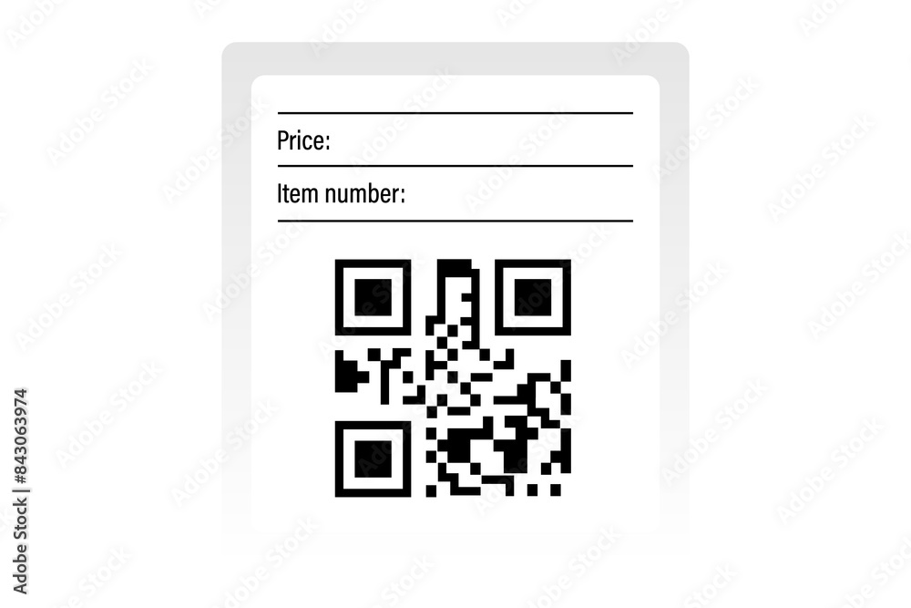 Barcode label vector set, qr code icon, qr code on white, qr code PNG ...