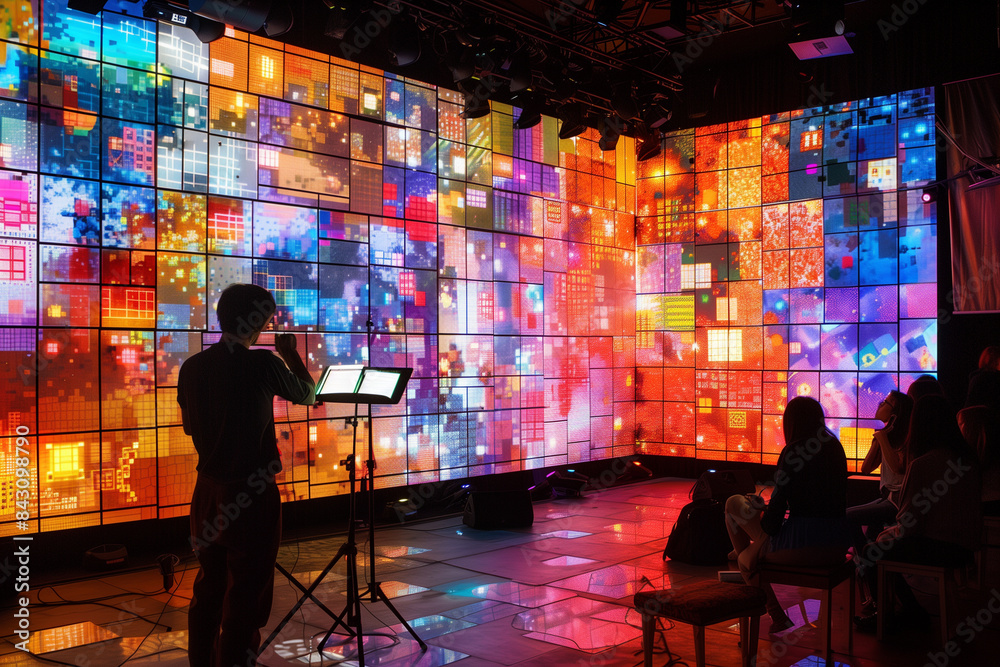 Digital Harmony: At the heart of the festival, a bard's performance ...