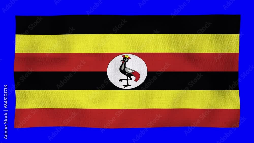 Uganda's National Flag in a Dynamic Display: A Sign of Strength and ...