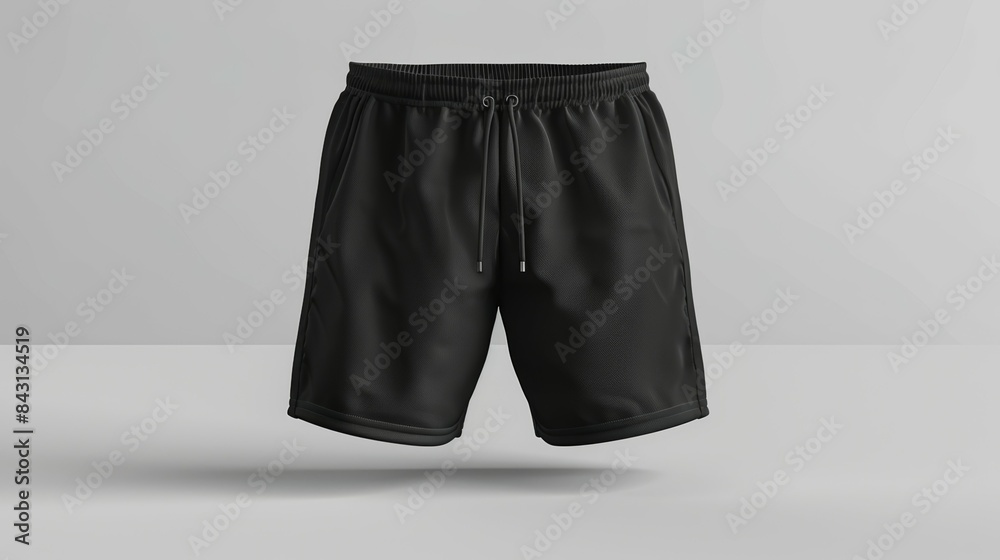 Shorts mockup, blank for design. Merchandise advertising. Background ...