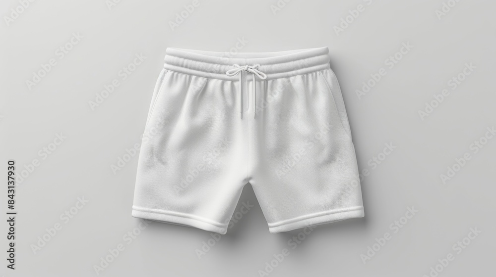 Shorts mockup, blank for design. Merchandise advertising. Background ...
