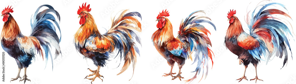 rooster clipart vector for graphic resources Stock Vector | Adobe Stock