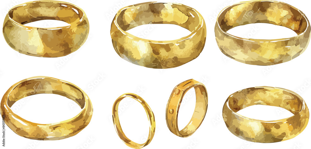 wedding ring clipart vector for graphic resources Stock Vector | Adobe ...