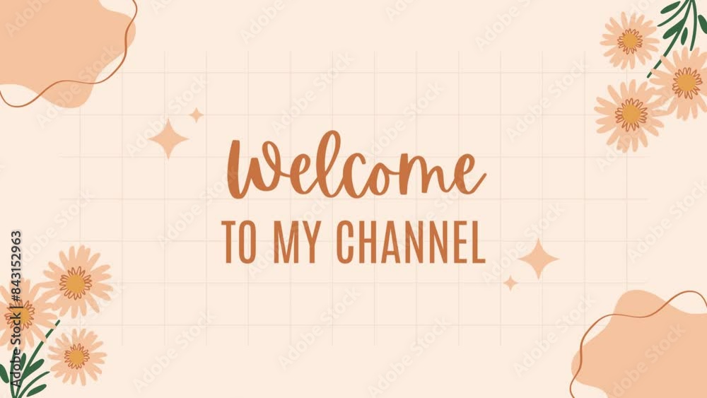 welcome 4k intro video, welcome to the channel backgrounds, animation ...