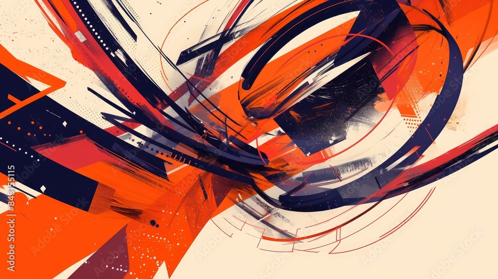 A collection of 10 dynamic motion graphic design elements featuring ...