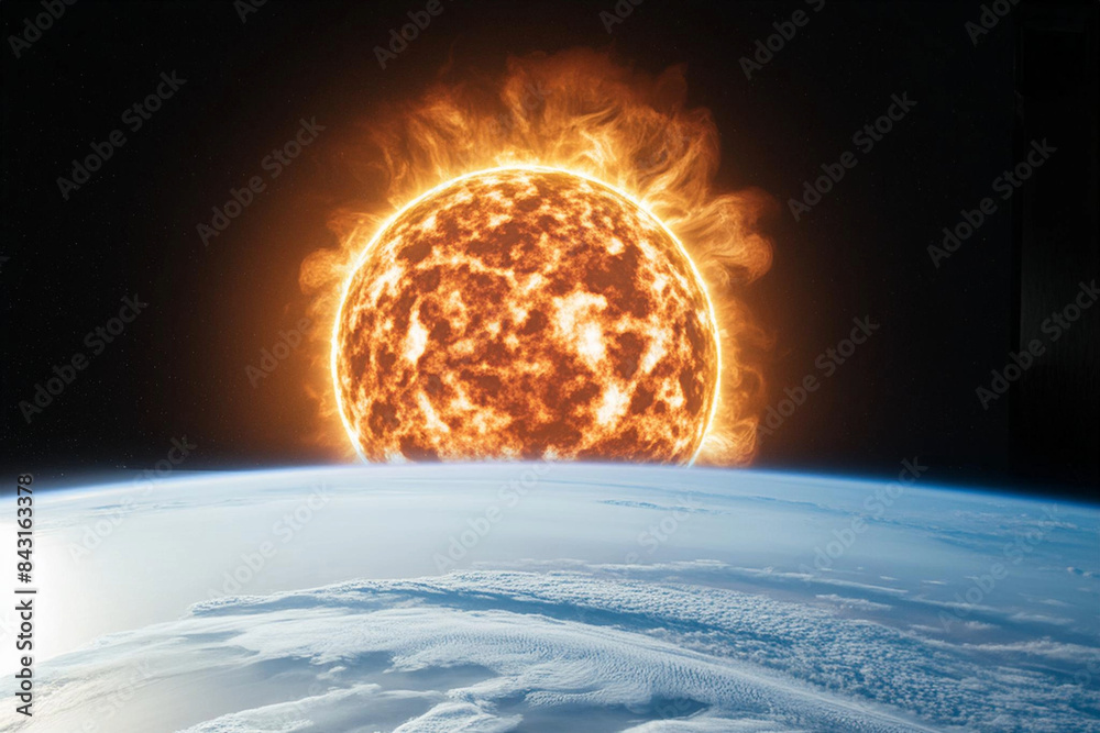 Sun. Solar storm. Solar flare. An Extreme G4 Solar Storm Train. X-class ...