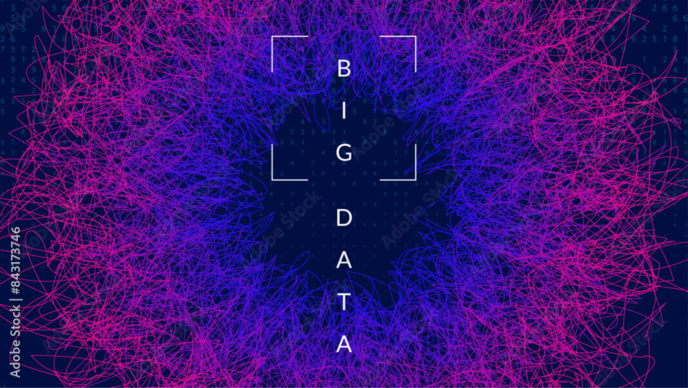 Digit Background. Deep learning: intelligence of the future. Software ...