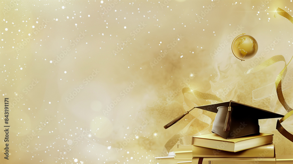 Graduation ceremony backdrop to be used for speeches and photo sessions ...