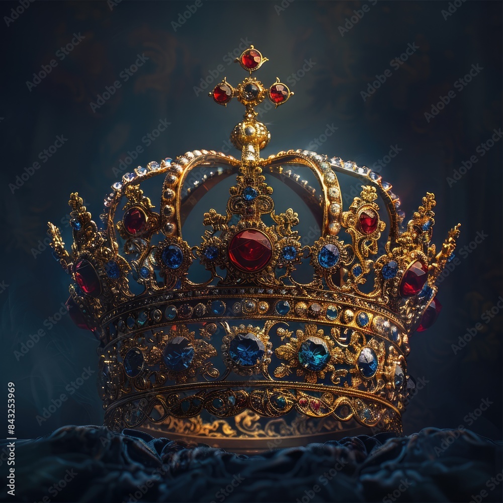 Royal emblem: the crown as a symbol of authority and tradition ...