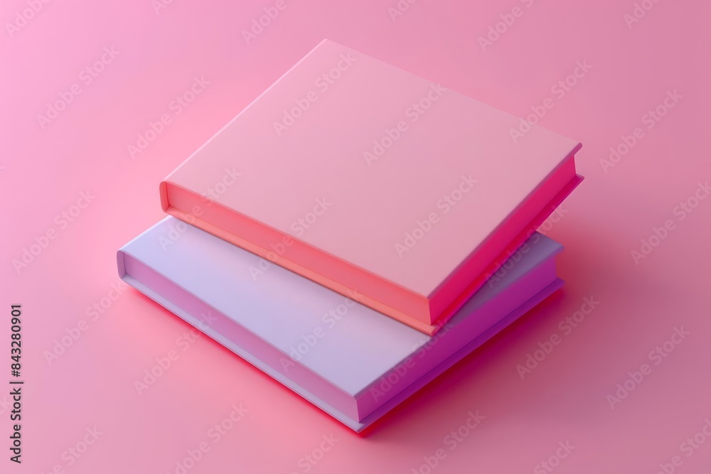 Legal pads icon 3d blender pastel color Abstract background with light ...