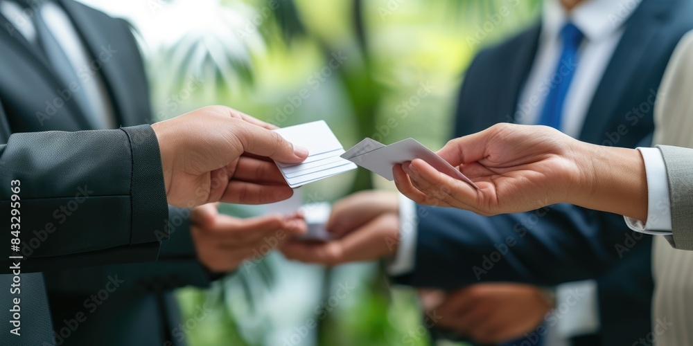 Group of professional multicultural business people hands exchanging ...