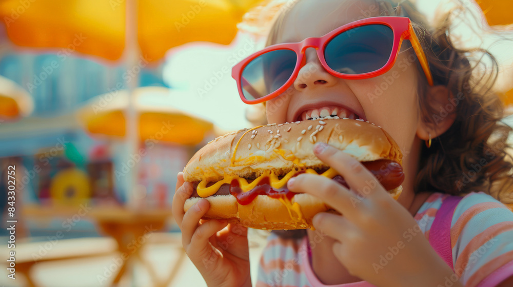 Foto de The concept of gluttony and overeating. A cute little funny ...