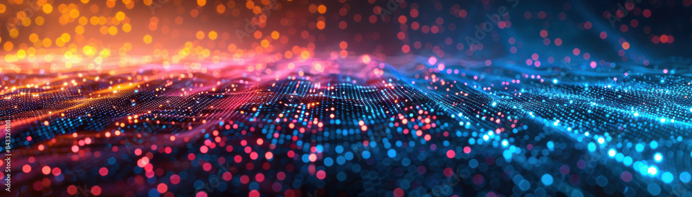 Colorful abstract background with bokeh lights, creating a vibrant ...