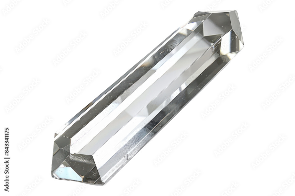 Baguette cut diamond isolated on transparent background Stock Photo ...