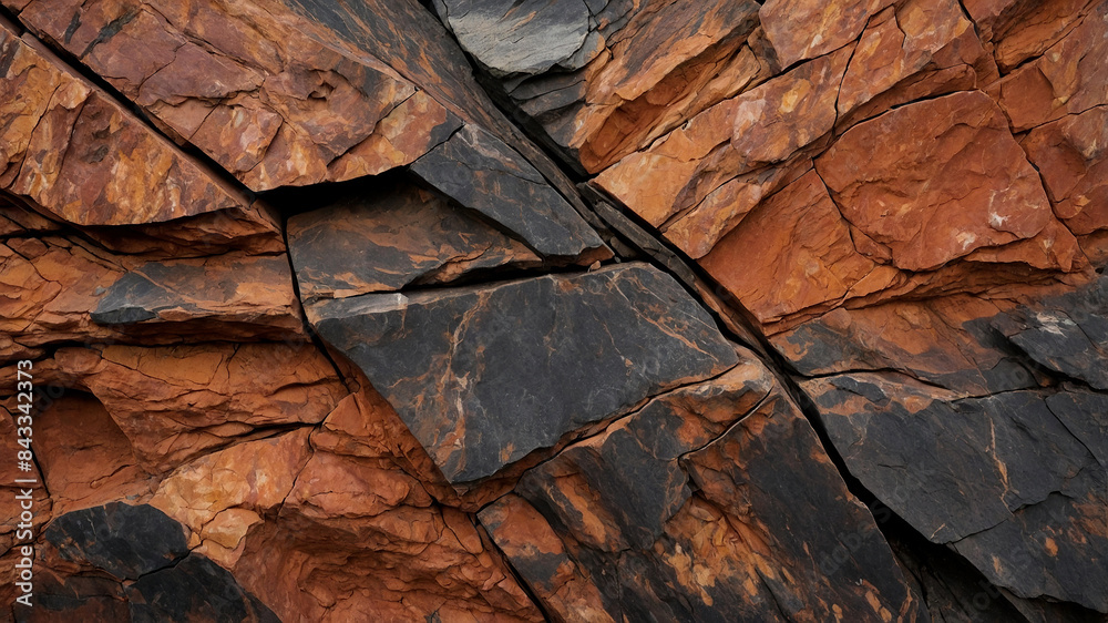 Cliff rock face texture background, Abstract Brown rock texturer ...