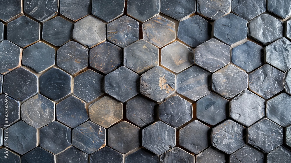 Stunning ceramic tiles in a hexagonal honeycomb pattern, showcasing ...