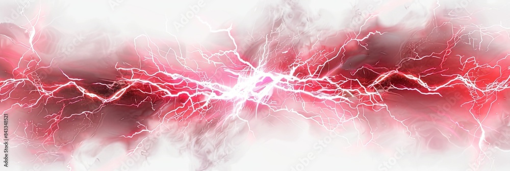 Electrifying Aesthetics: Red Lightning Bolts Captured in Stunning ...